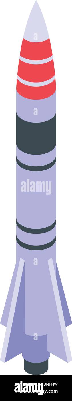 Explosive missile icon isometric vector. Craft air combat. Battle ...