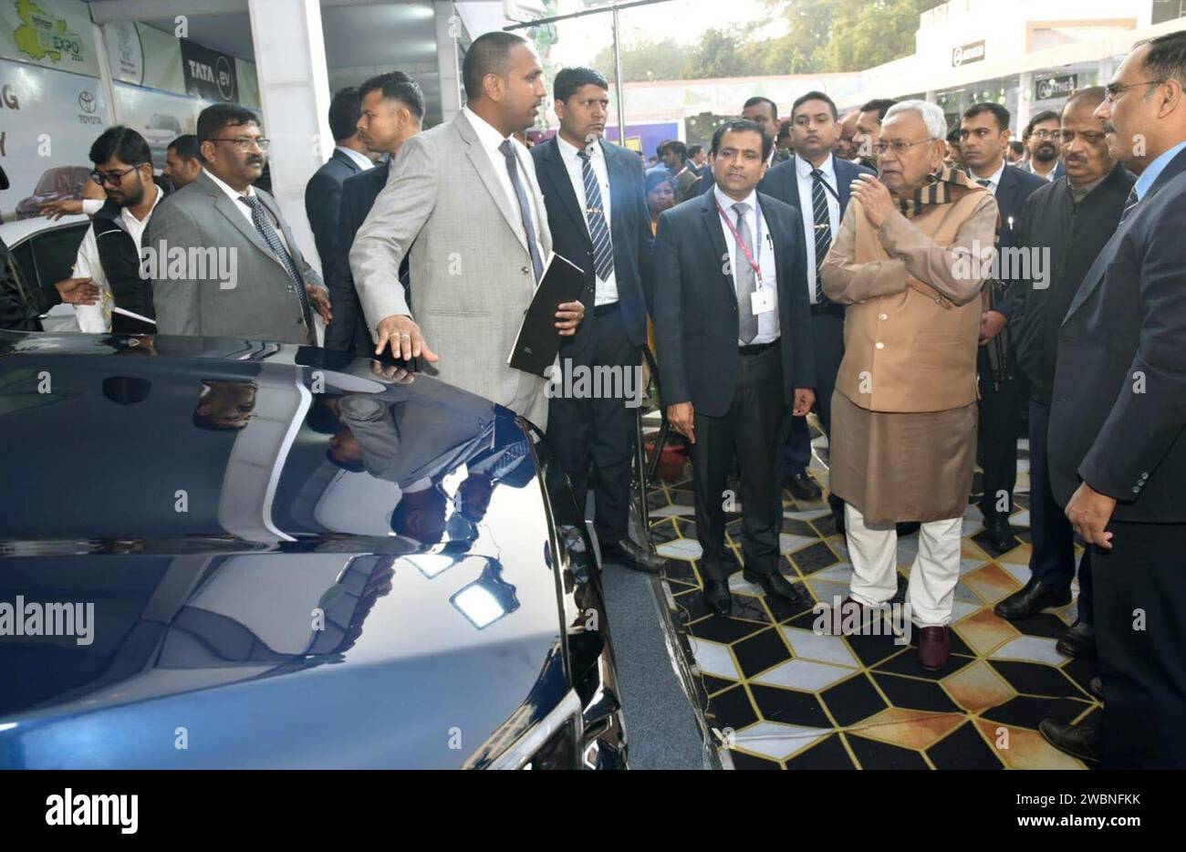 Patna, India. 11th Jan, 2024. PATNA, INDIA - JANUARY 11: Chief minister ...