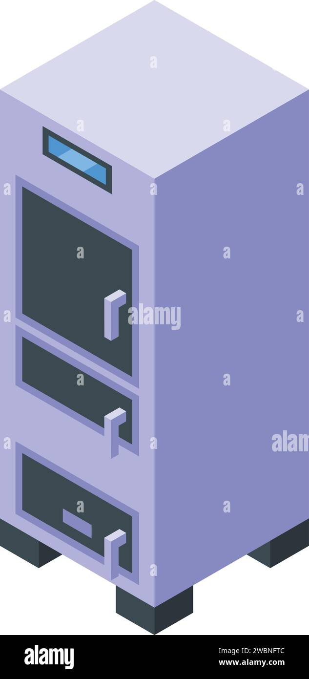 Warm floor thermic unit icon isometric vector. Tile layer. House ...