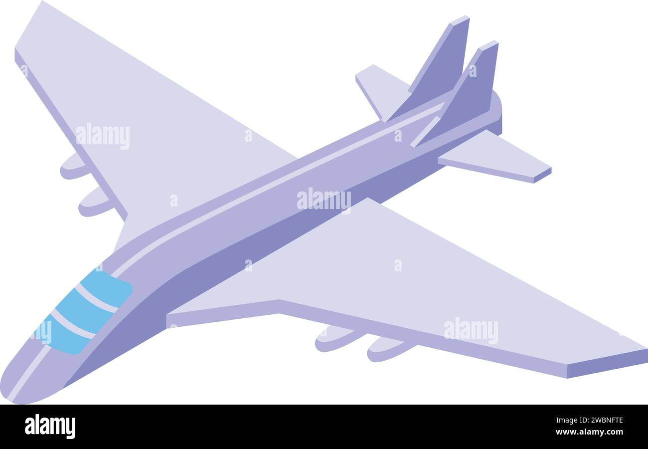 Airplane nuclear weapon icon isometric vector. War blast fire. Nuke ...