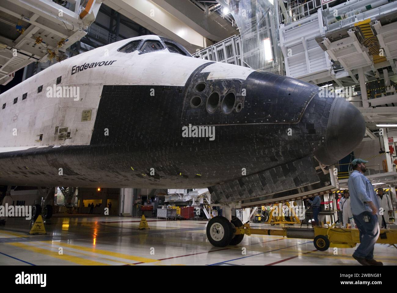 CAPE CANAVERAL, Fla. - At NASA's Kennedy Space Center in Florida, space shuttle Endeavour is ...
