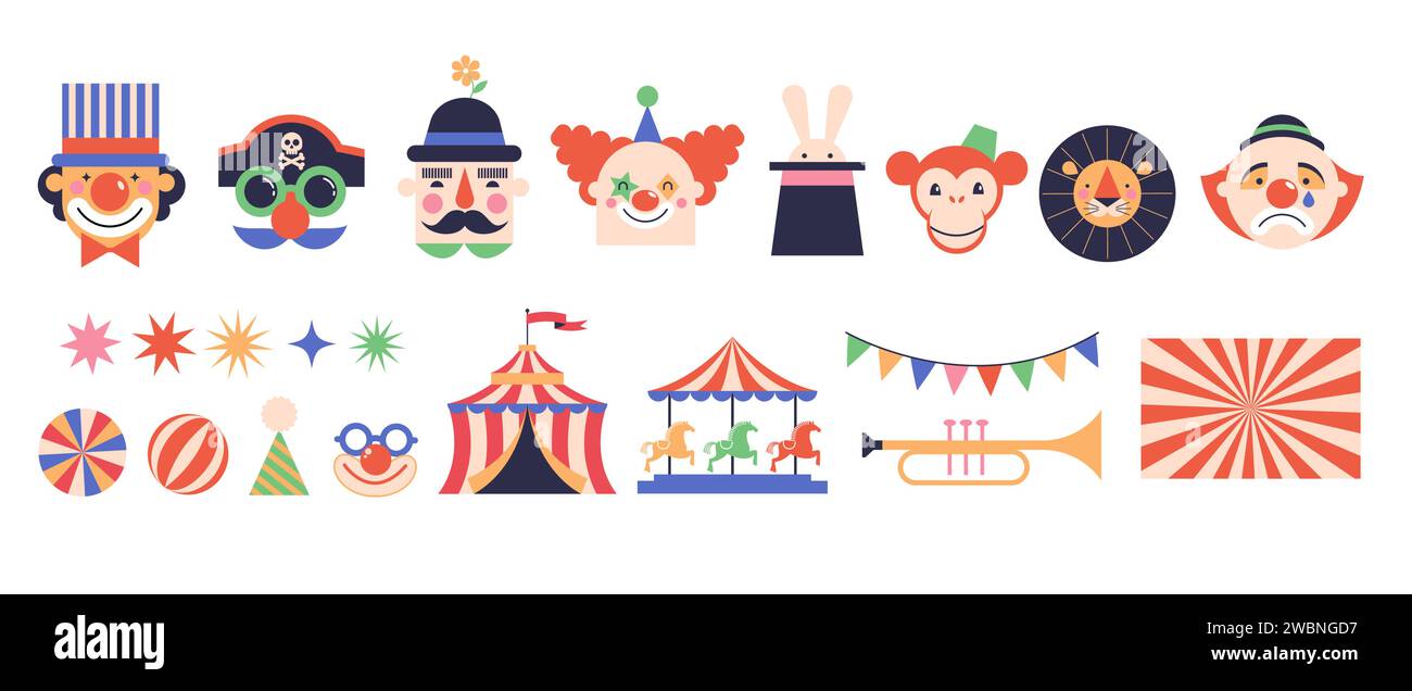 Circus, Carnival, Street Festival, Purim Carnival concept illustrations ...