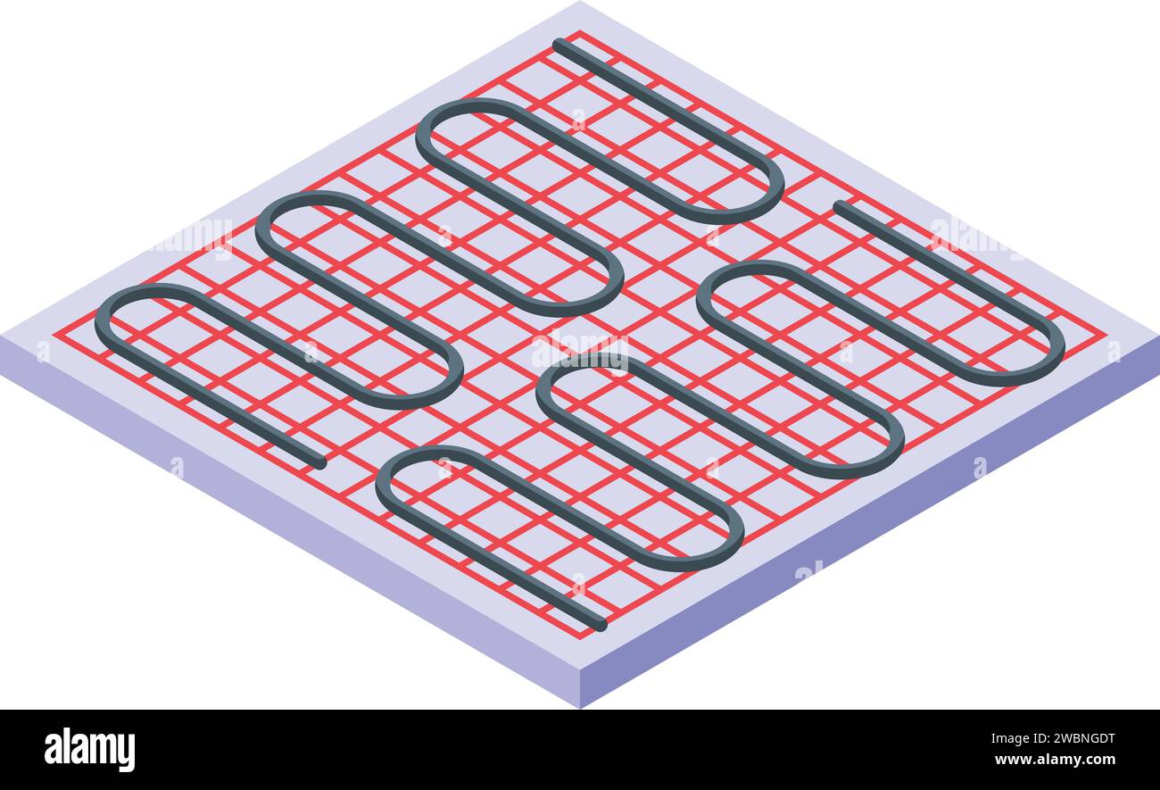 Heated floor system Stock Vector Images - Alamy