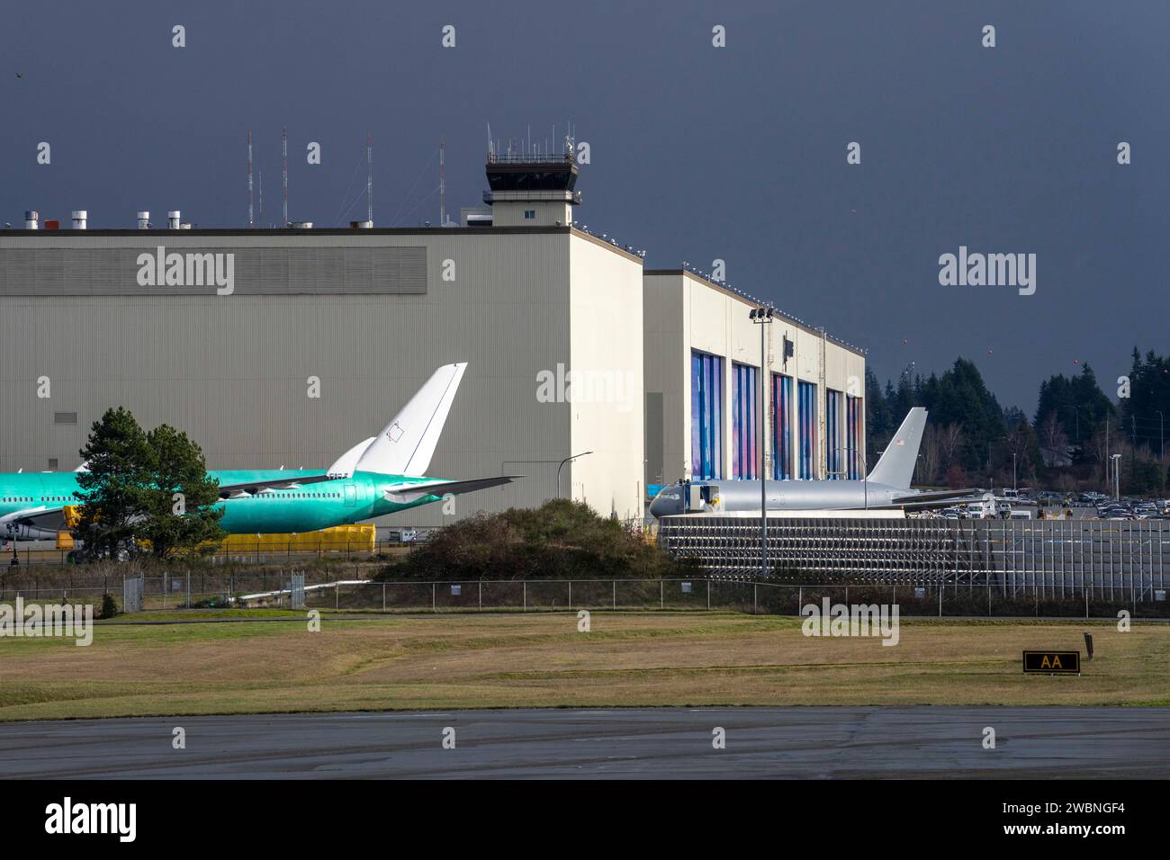 Everett, Washington, USA. 11th Jan, 2024. The Boeing Everett Factory is ...