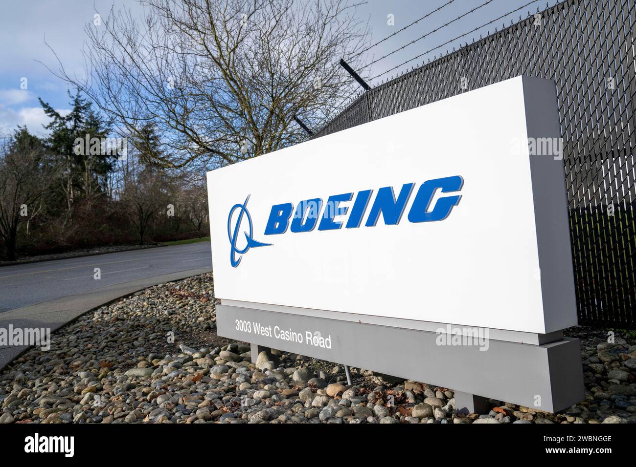 Everett, Washington, USA. 11th Jan, 2024. A view of Boeing facilities ...
