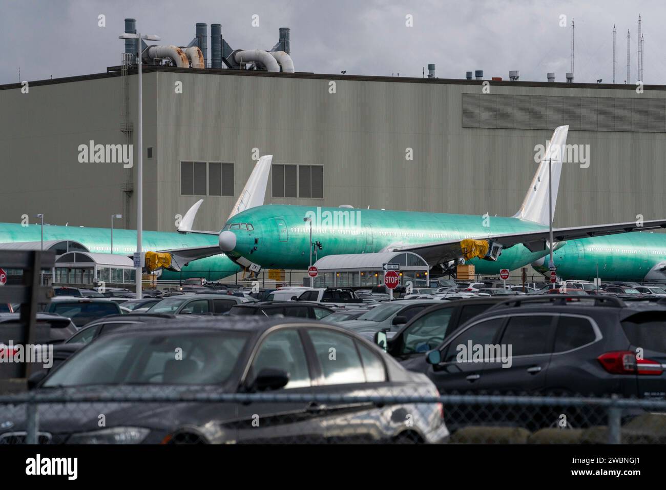 Everett, Washington, USA. 11th Jan, 2024. The Boeing Everett Factory is ...