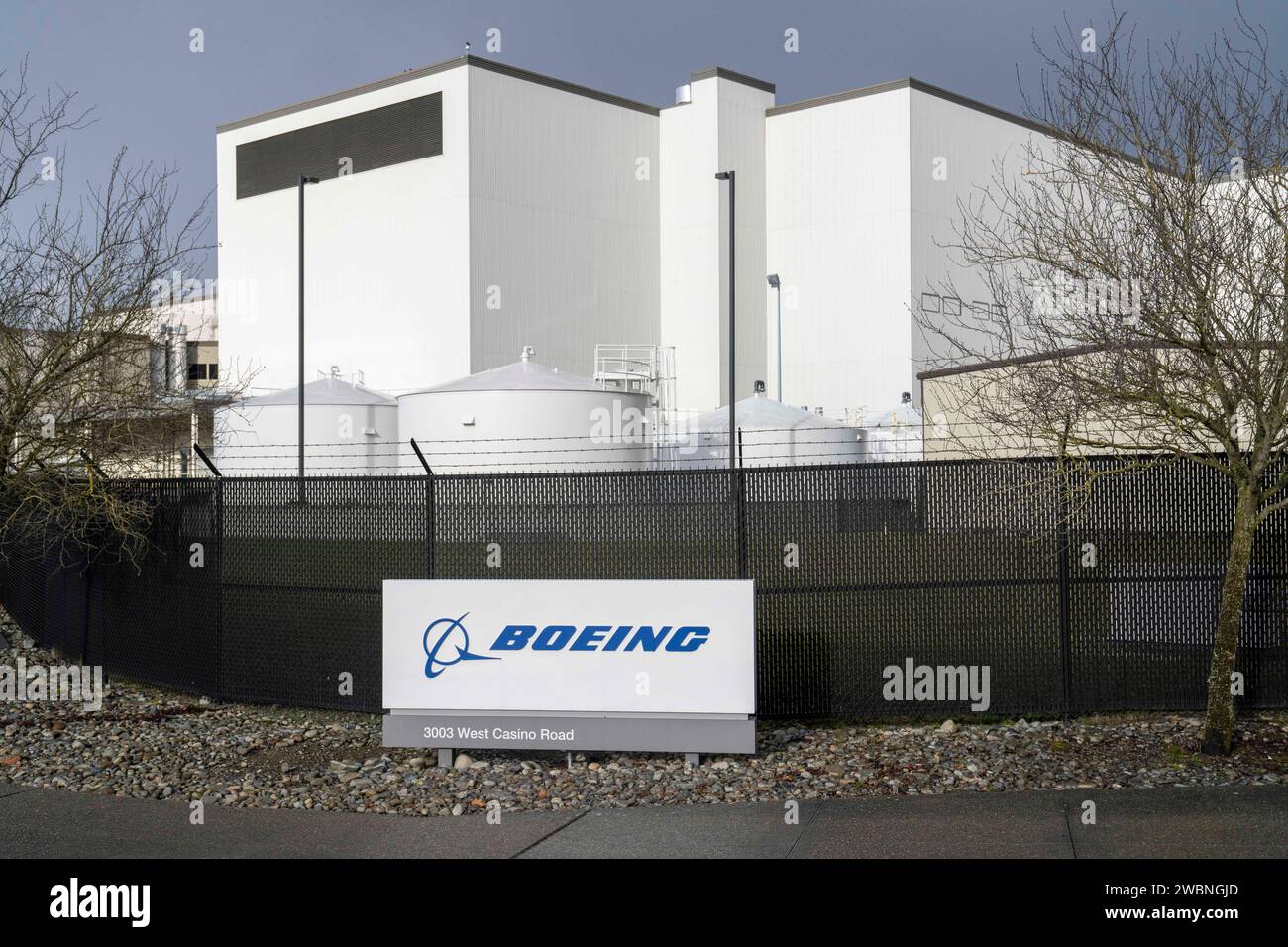 Everett, Washington, USA. 11th Jan, 2024. A view of Boeing facilities ...