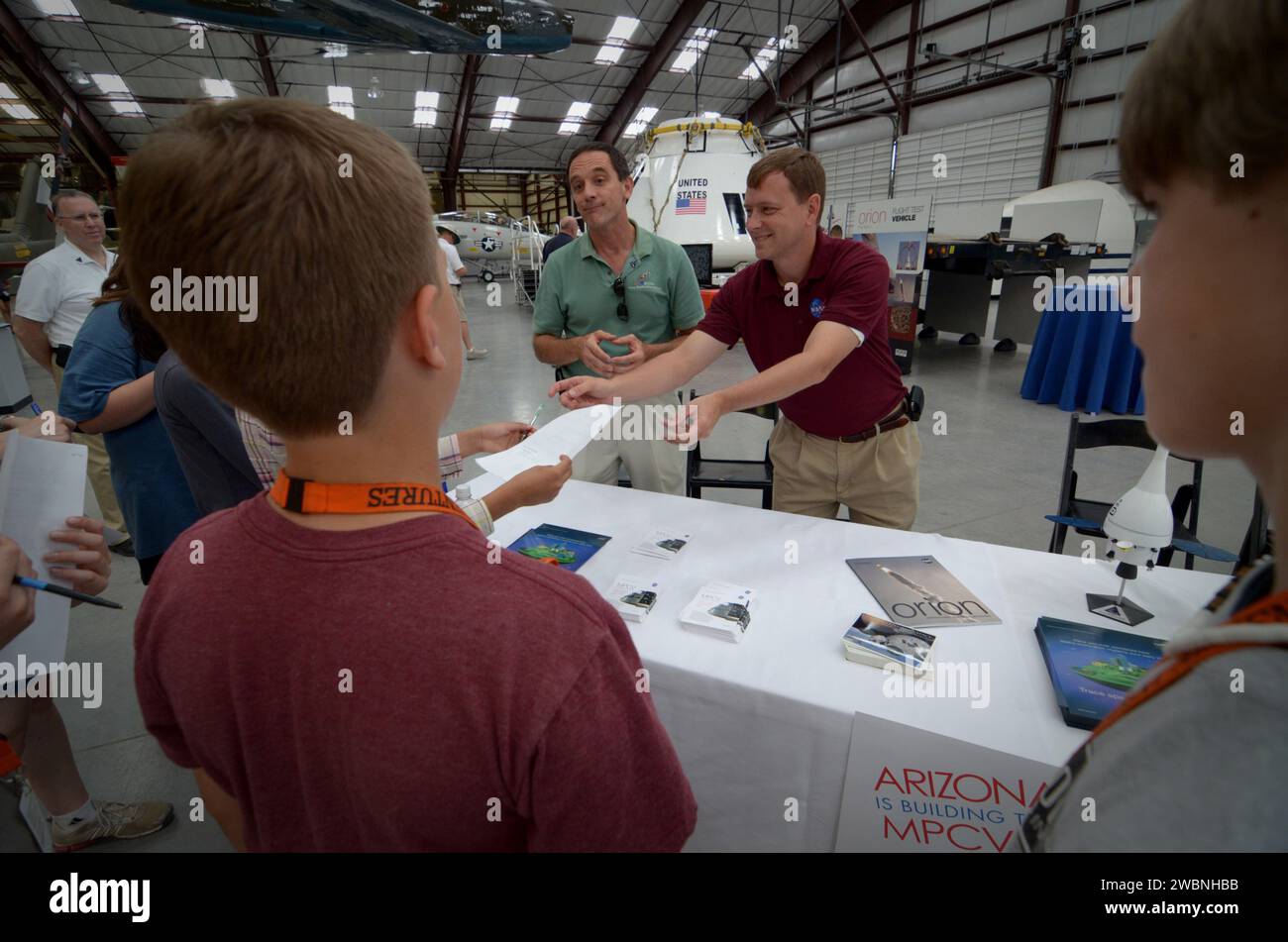 The Orion crew module flown on NASA’s Pad Abort-1 (PA-1) flight test is ...