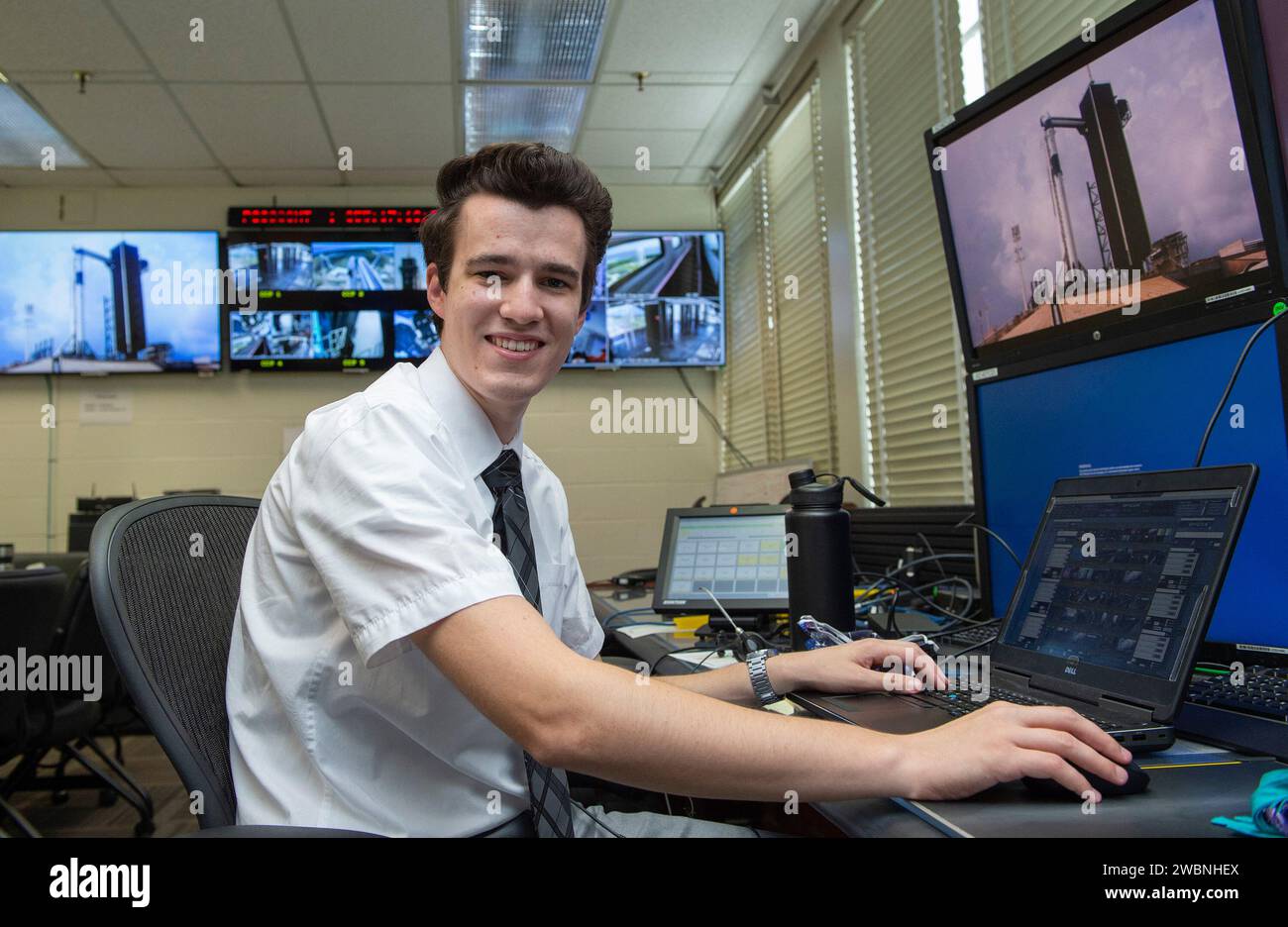 Stewart Whaley and teams at NASA’s Marshall Space Flight Center help monitor launch conditions ...