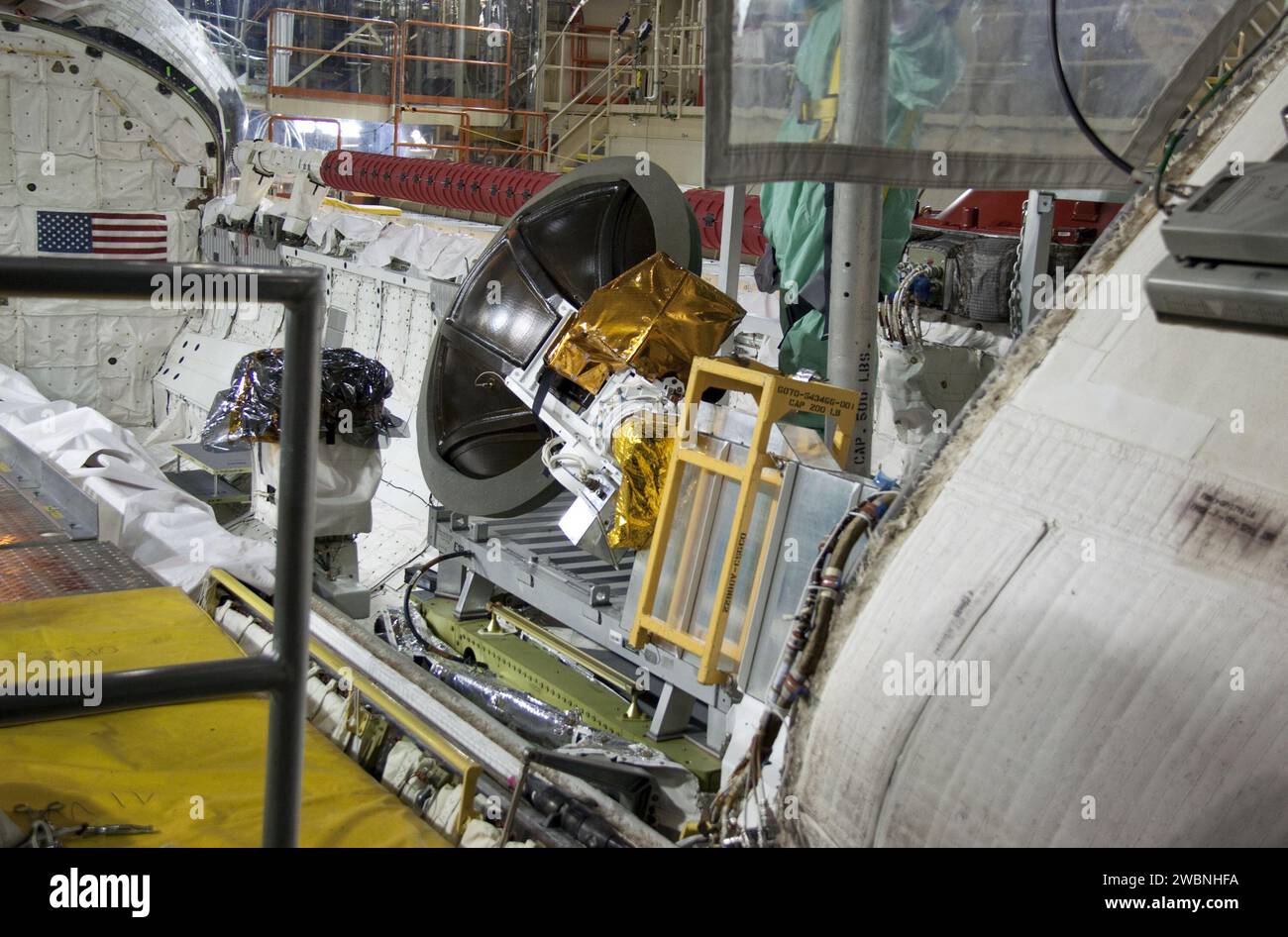 CAPE CANAVERAL, Fla. -- A new Ku-Band communications system antenna is ...