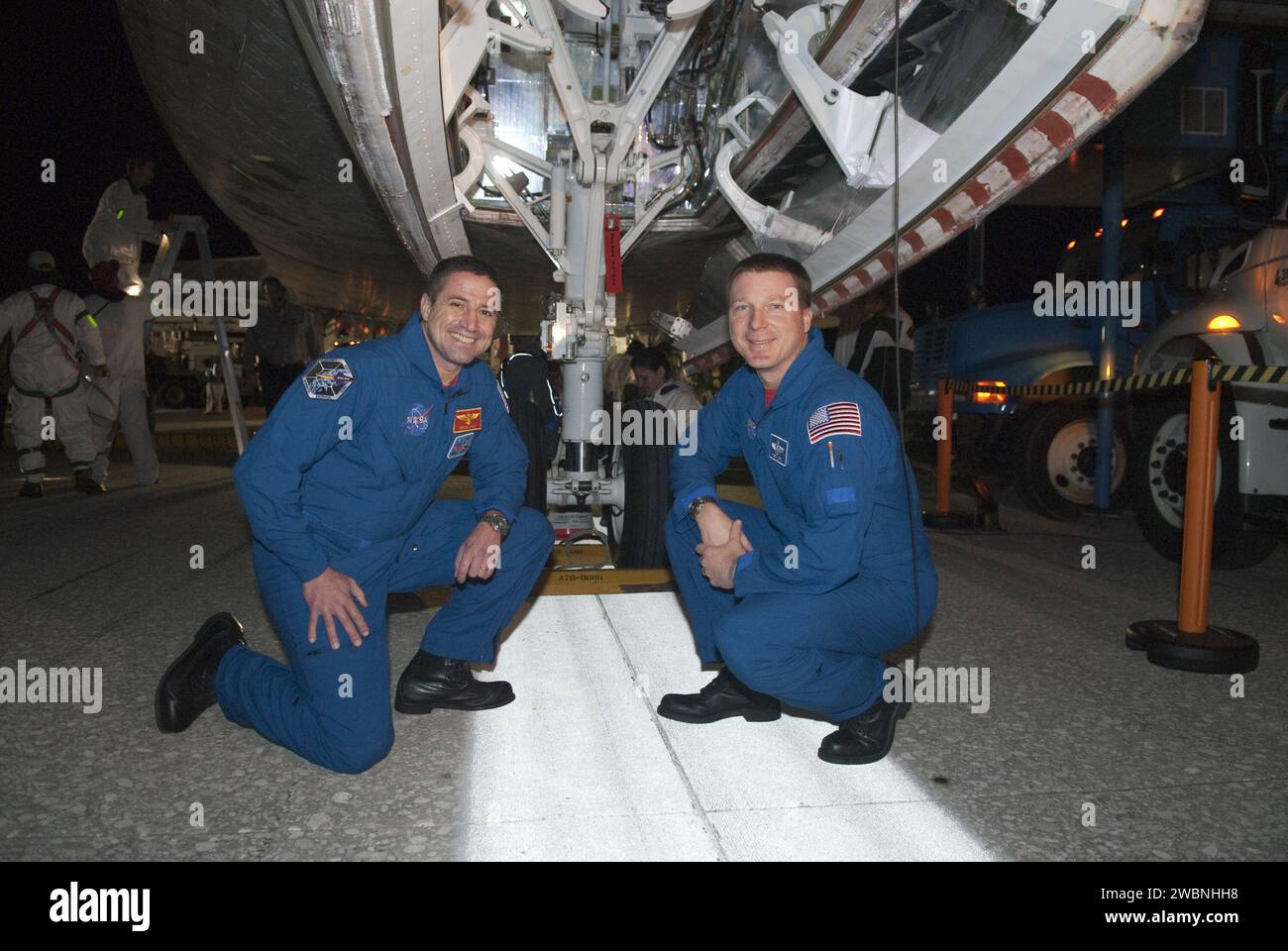 CAPE CANAVERAL, Fla. - STS-130 Commander George Zamka, left, and Pilot ...