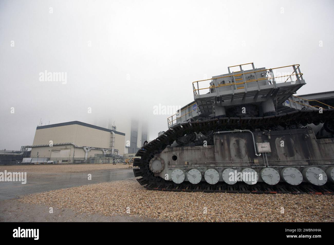 CAPE CANAVERAL, Fla. – Crawler-transporter 2, or CT-2, travels along ...