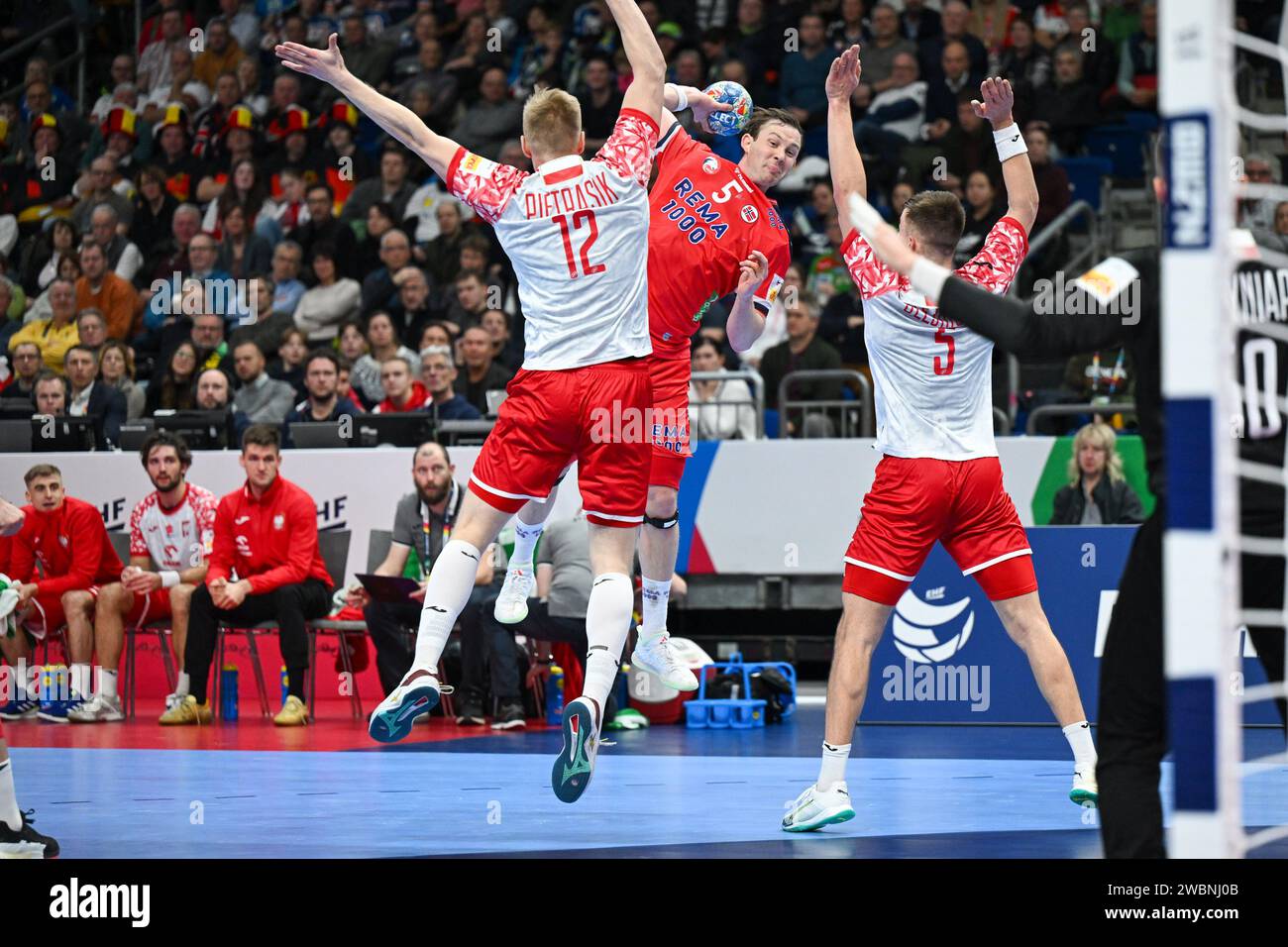 Berlin, Germany. 11th Jan, 2024. Sander Sagosen (Norway) in action ...