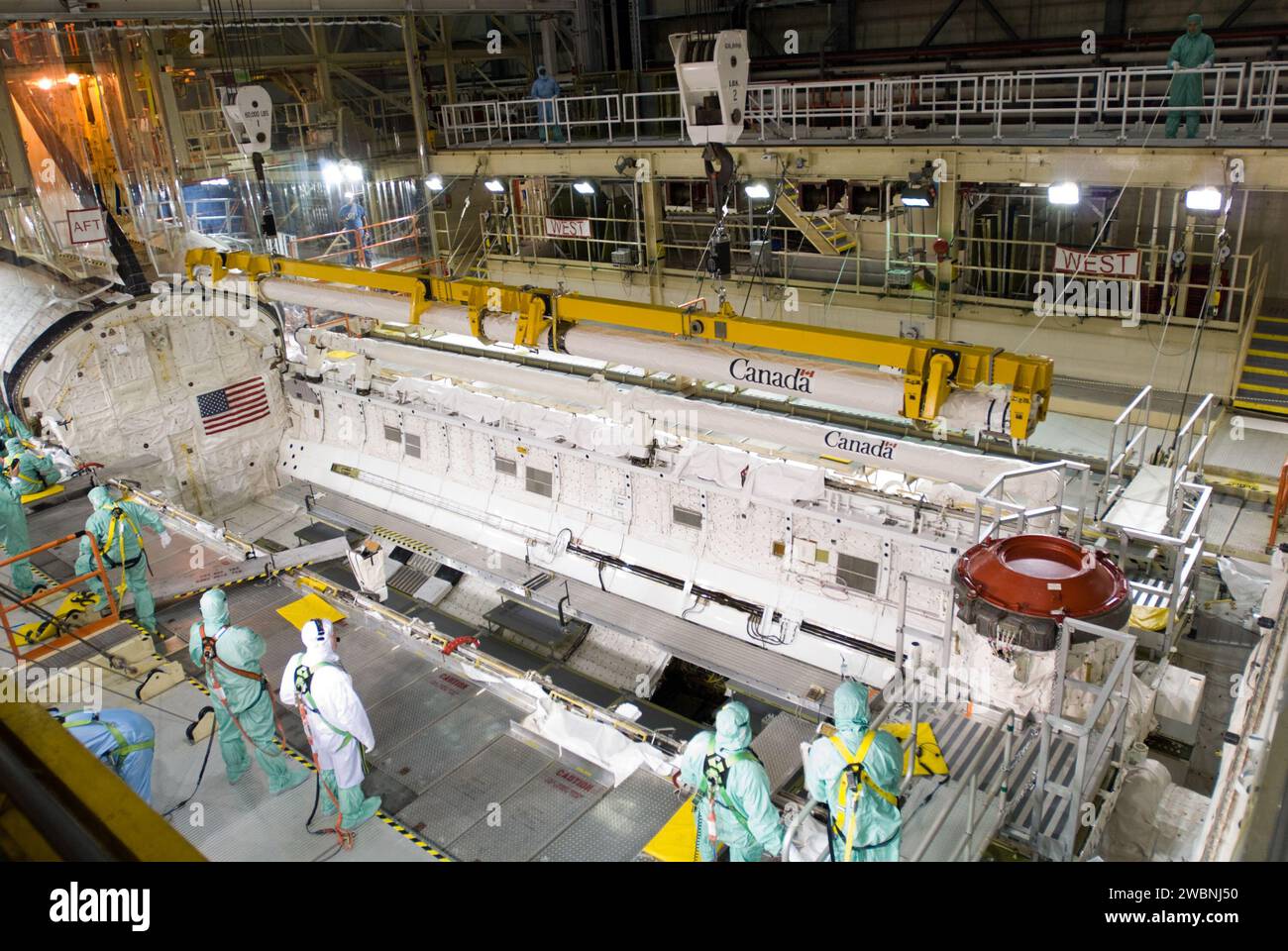 CAPE CANAVERAL, Fla. – In the Orbiter Processing Facility’s bay 3, the ...