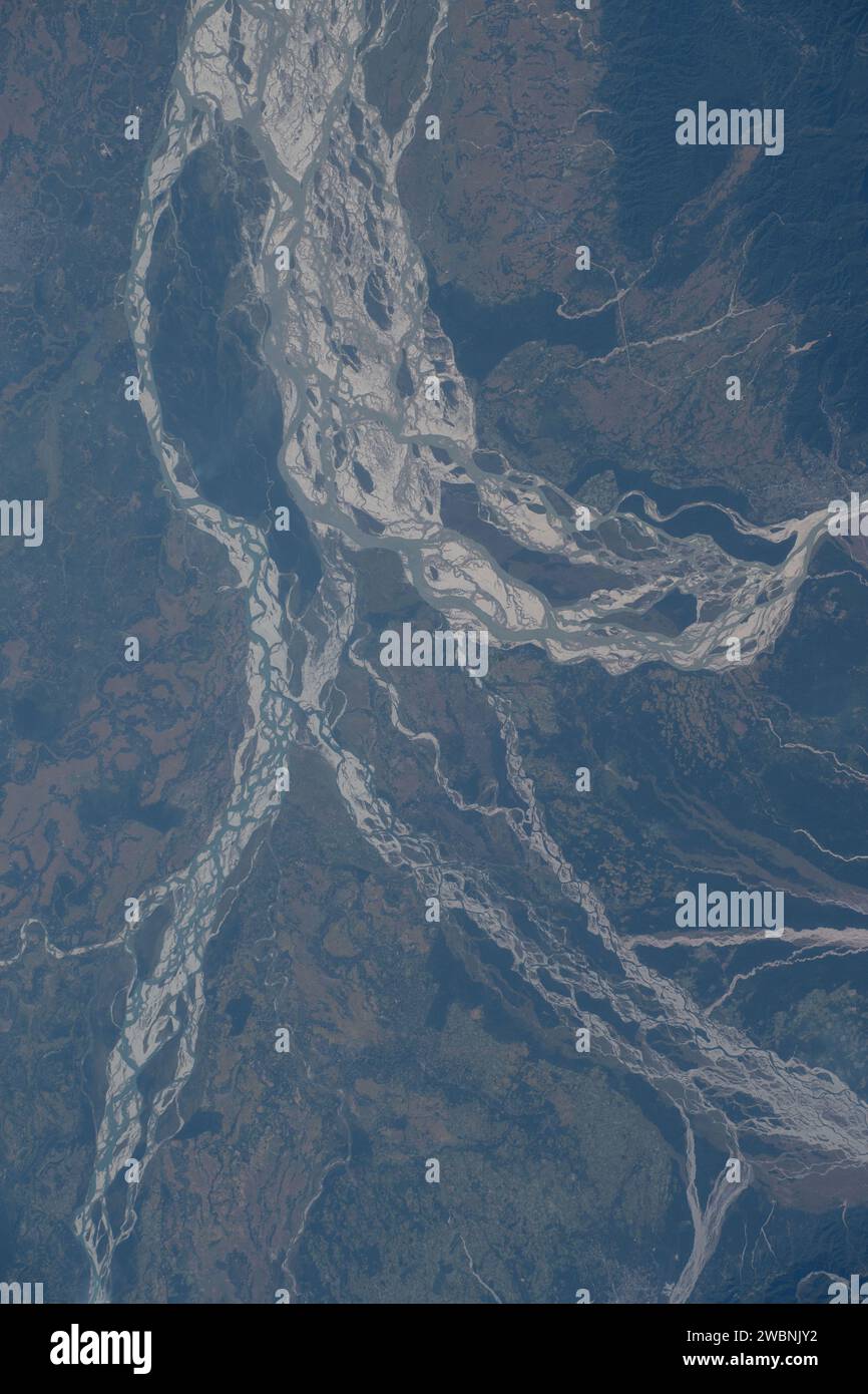 iss070e030756 (Nov. 25, 2023) --- Dibru Saikhowa National Park on the Brahmaputra River in ...