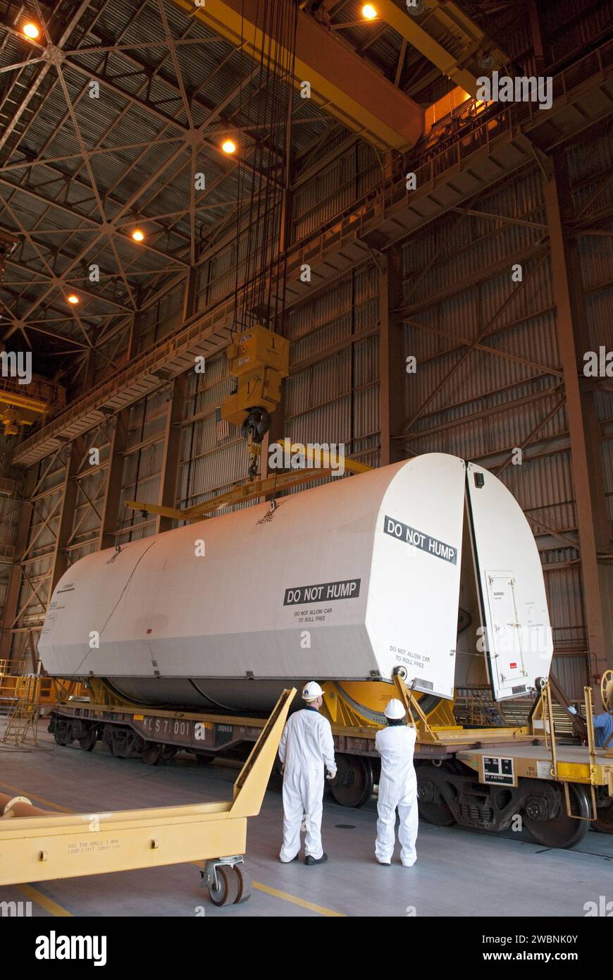 Workers at Kennedy Space Center’s RSPF perform propellant inspection ...