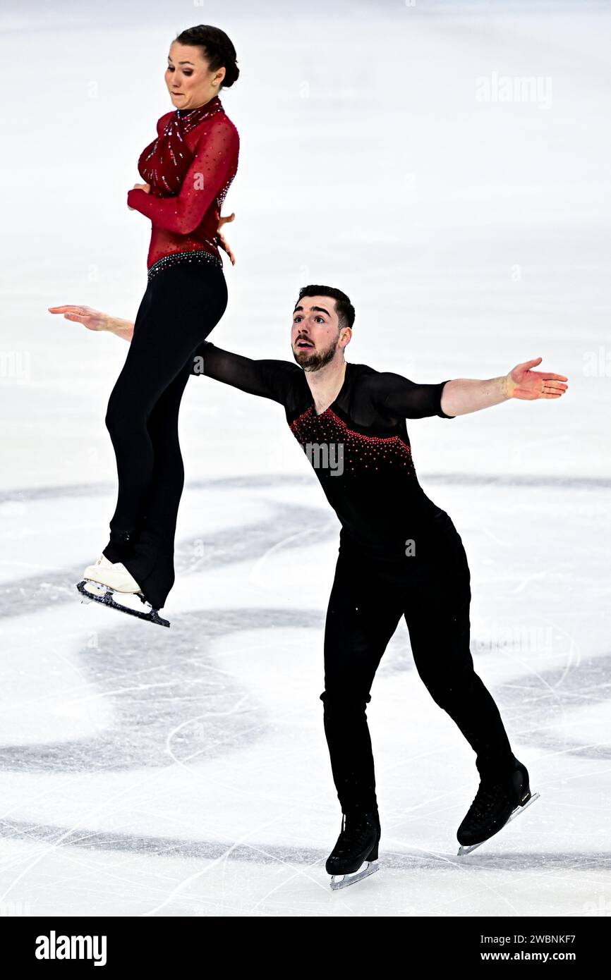 Annika HOCKE & Robert KUNKEL (GER), during Pairs Free Skating, at the ...