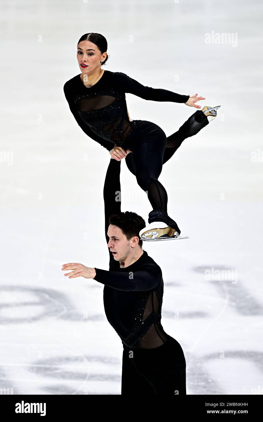 Anastasia VAIPAN-LAW & Luke DIGBY (GBR), during Pairs Free Skating, at ...