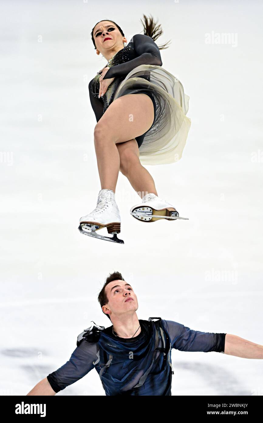 Maria PAVLOVA & Alexei SVIATCHENKO (HUN), during Pairs Free Skating, at ...