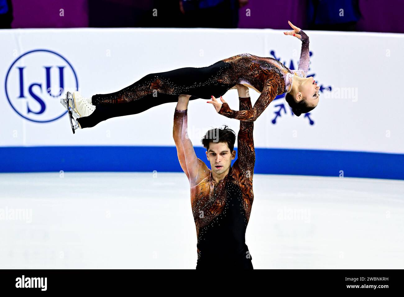 Lucrezia BECCARI & Matteo GUARISE (ITA), during Pairs Free Skating, at ...