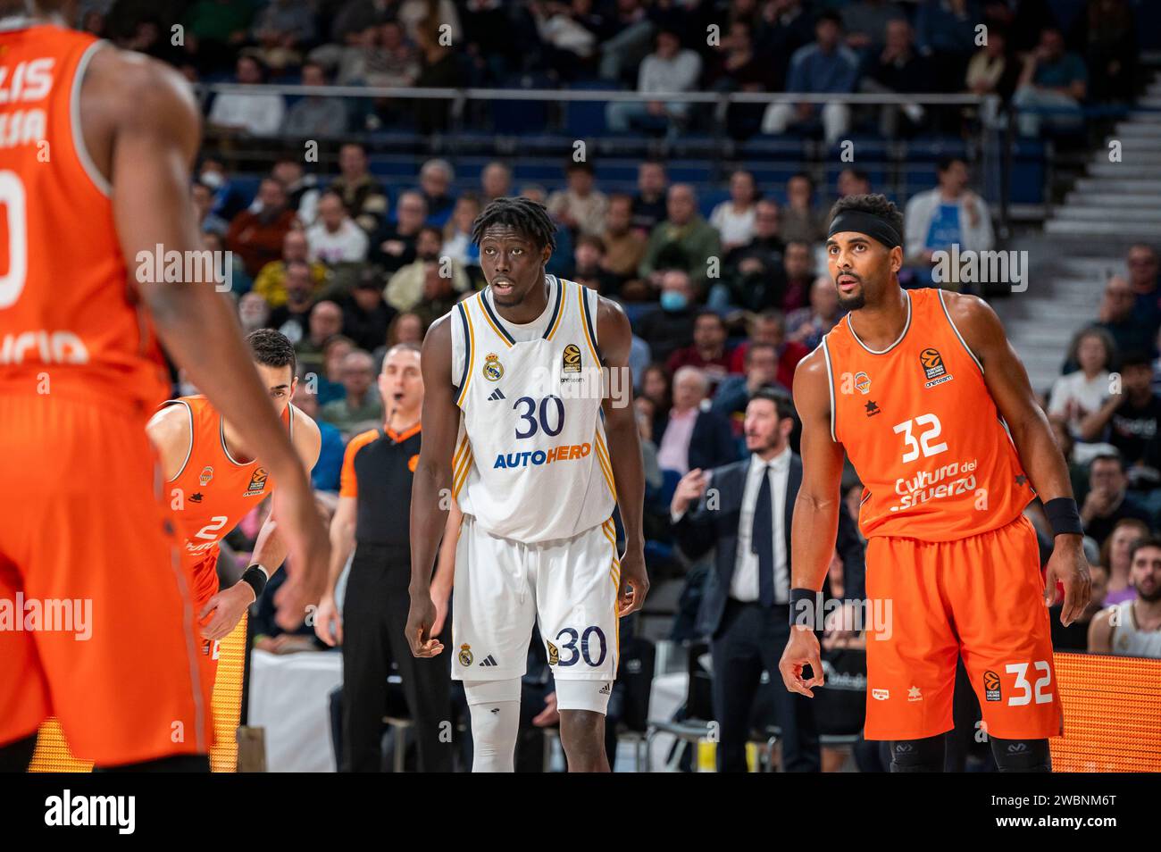 Madrid, Madrid, Spain. 11th Jan, 2024. Eli Ndiaye of Real Madrid seen during the Euroleague ...