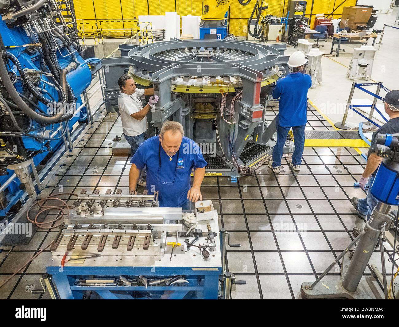First weld of Orion Exploration Mission 1 crew module Stock Photo - Alamy