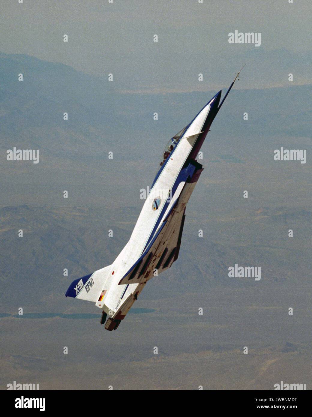 The X-31, the world’s first international X-plane, demonstrates ...