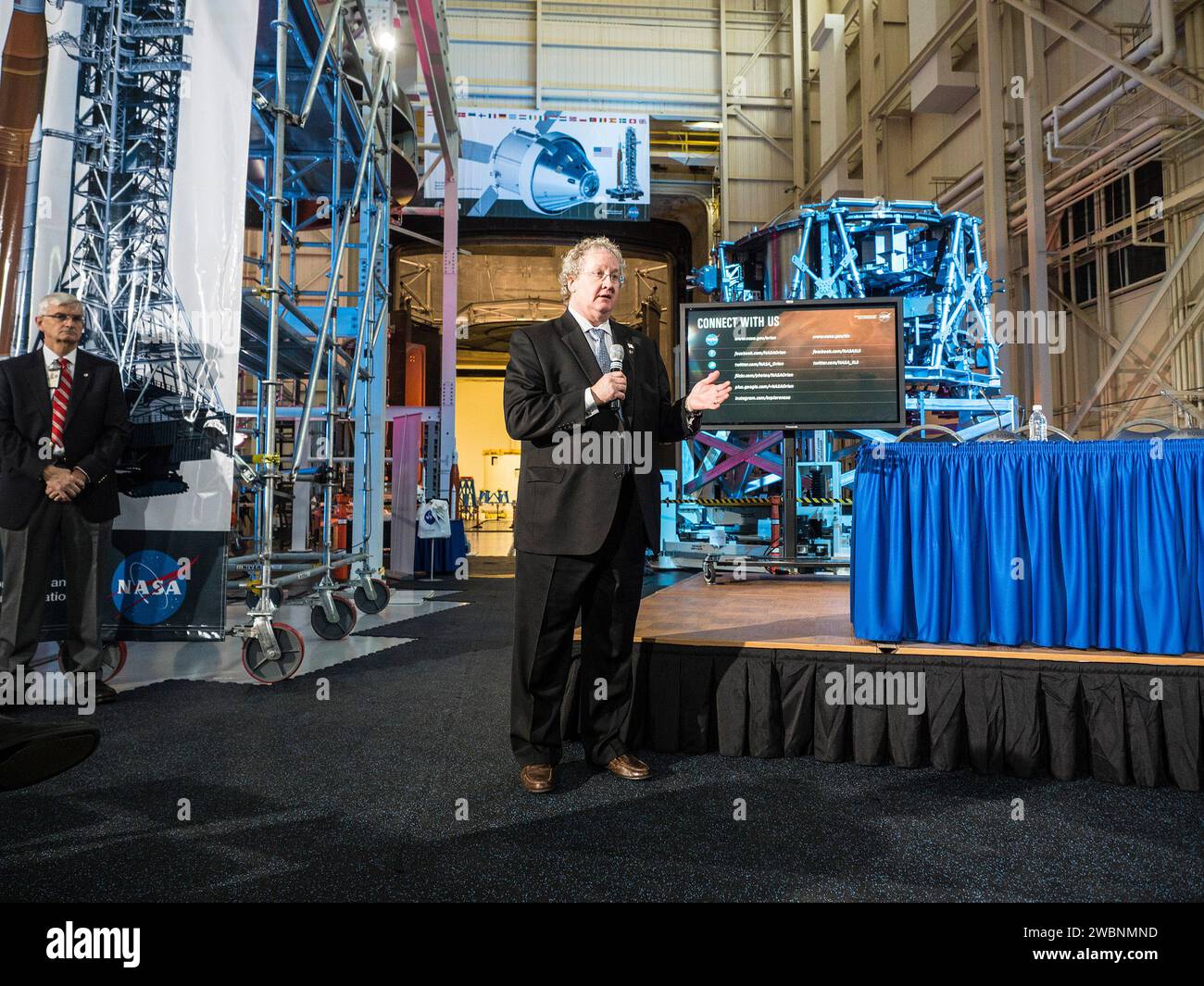 The European Service Module Structural Test Article (in the background ...