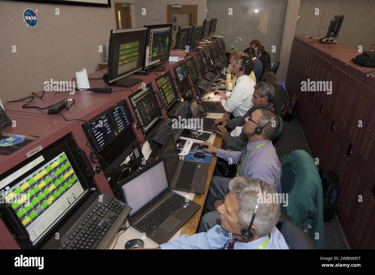 CAPE CANAVERAL, Fla. – In the Hangar AE Launch Vehicle Data Center at ...