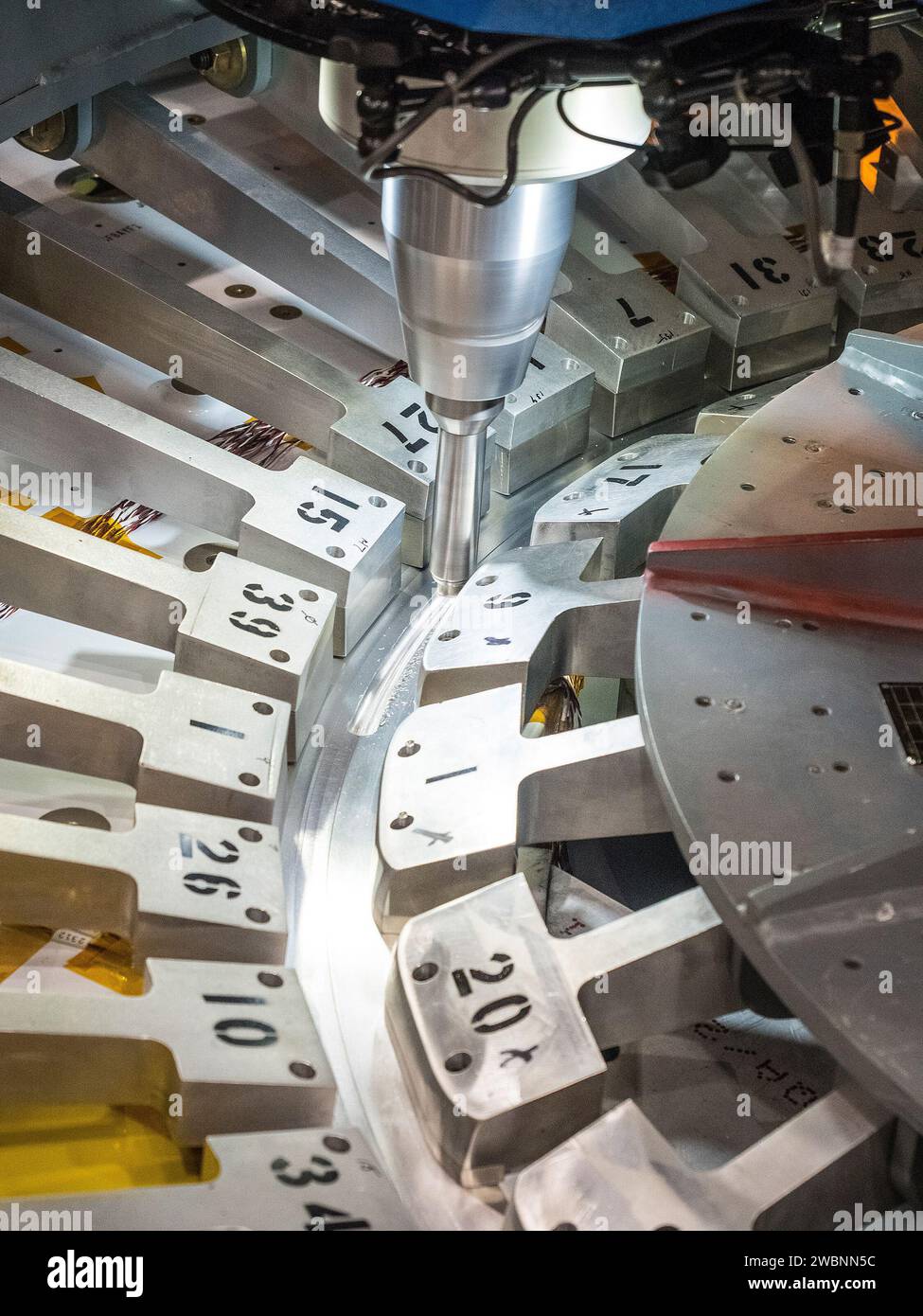 First weld of Orion Exploration Mission 1 crew module Stock Photo - Alamy