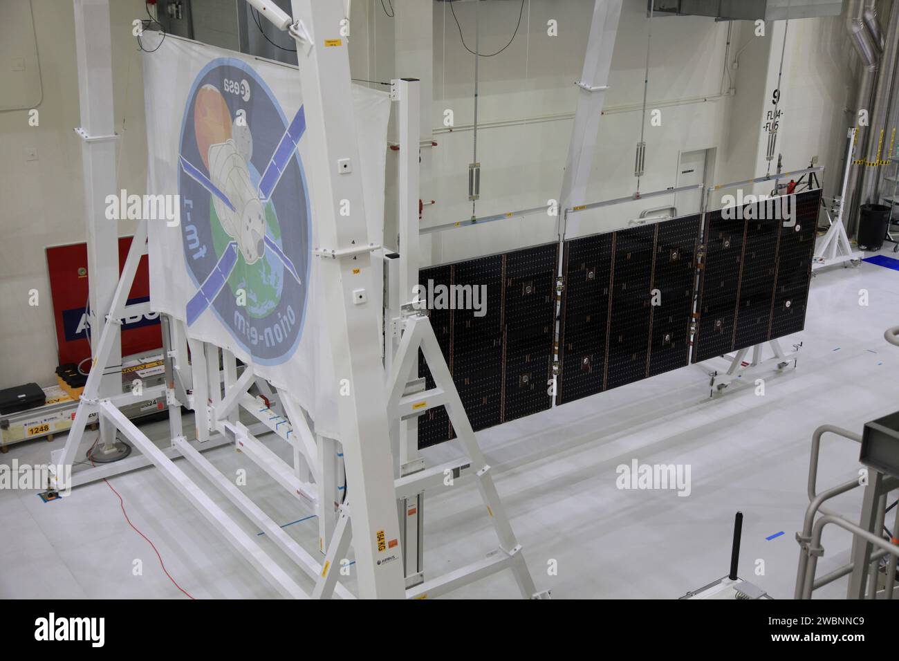 The crew and service module for Artemis I continue preparations for ...