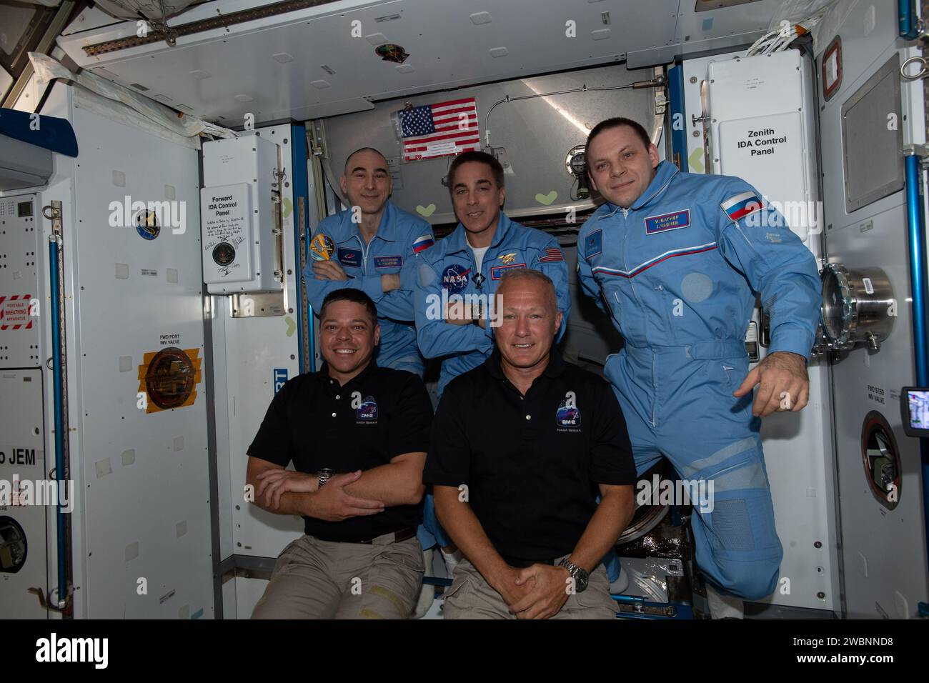 iss063e022060 (May 31, 2020) --- The newly-expanded Expedition 63 crew ...