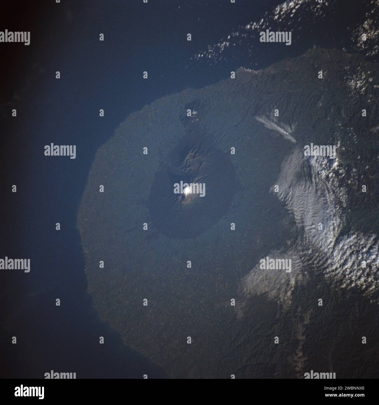 Mount Egmont, an 8,300-foot (2,520-meter) volcano on New Zealand's ...