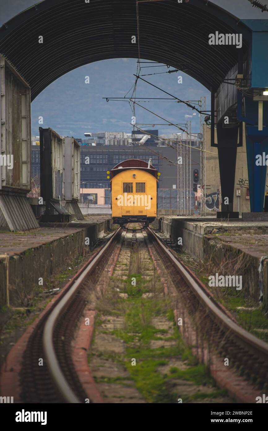 Wagon on rail hi-res stock photography and images - Alamy