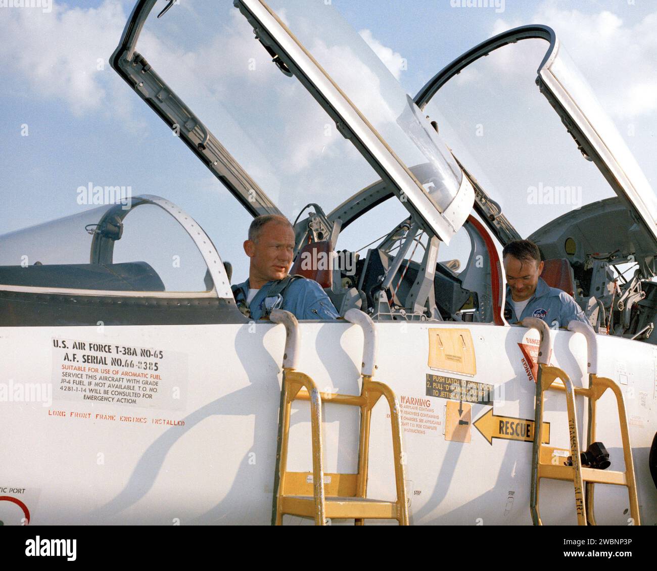 Apollo 11 crew arrives at Patrick AFB, Florida, in preparation for the ...