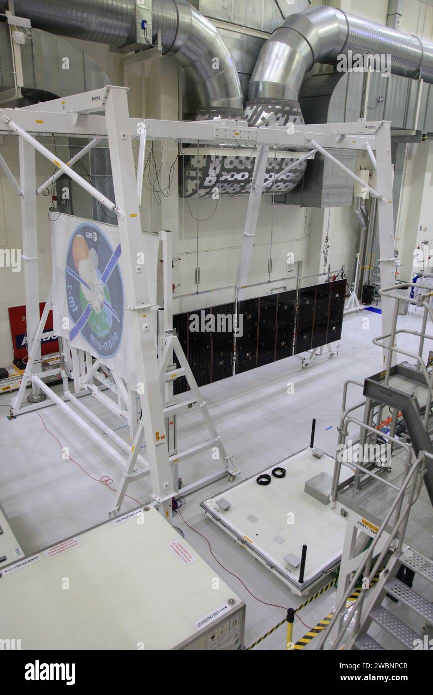 The crew and service module for Artemis I continue preparations for ...