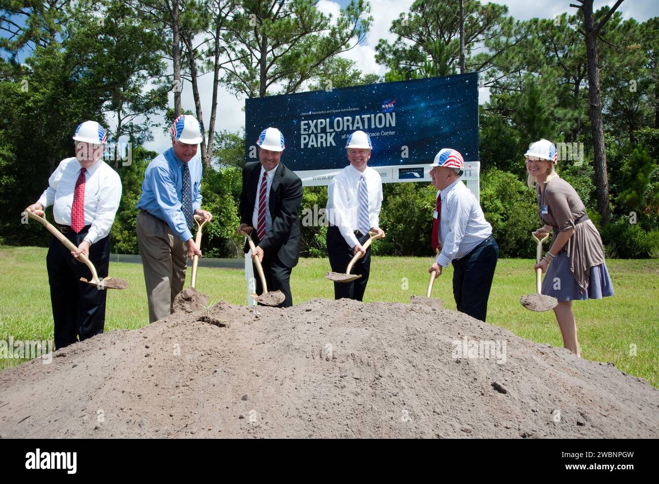 EXPLORATION PARK GROUNDBREAKING CEREMONY Stock Photo - Alamy
