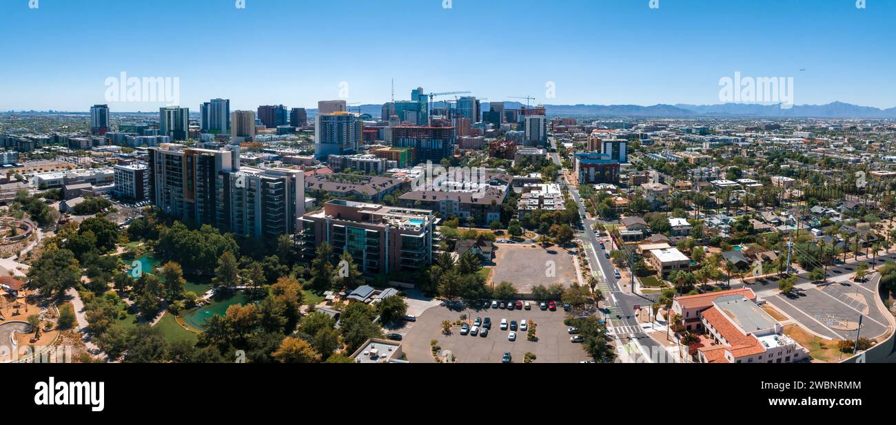 Phoenix city downtown skyline cityscape of Arizona in USA Stock Photo ...