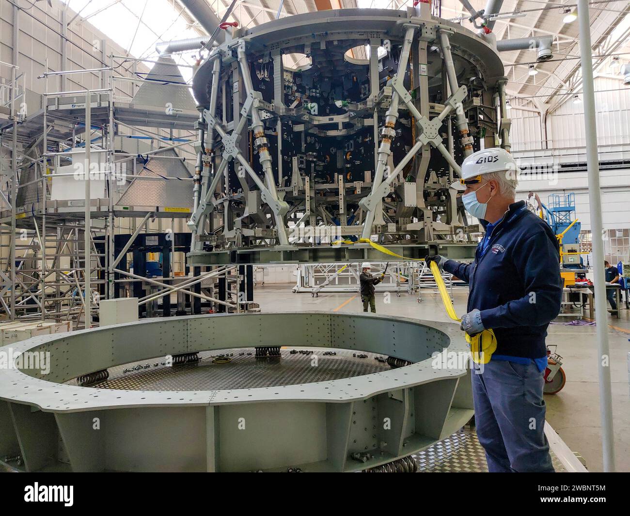 The ESA service module primary structure, which will propel Orion on ...