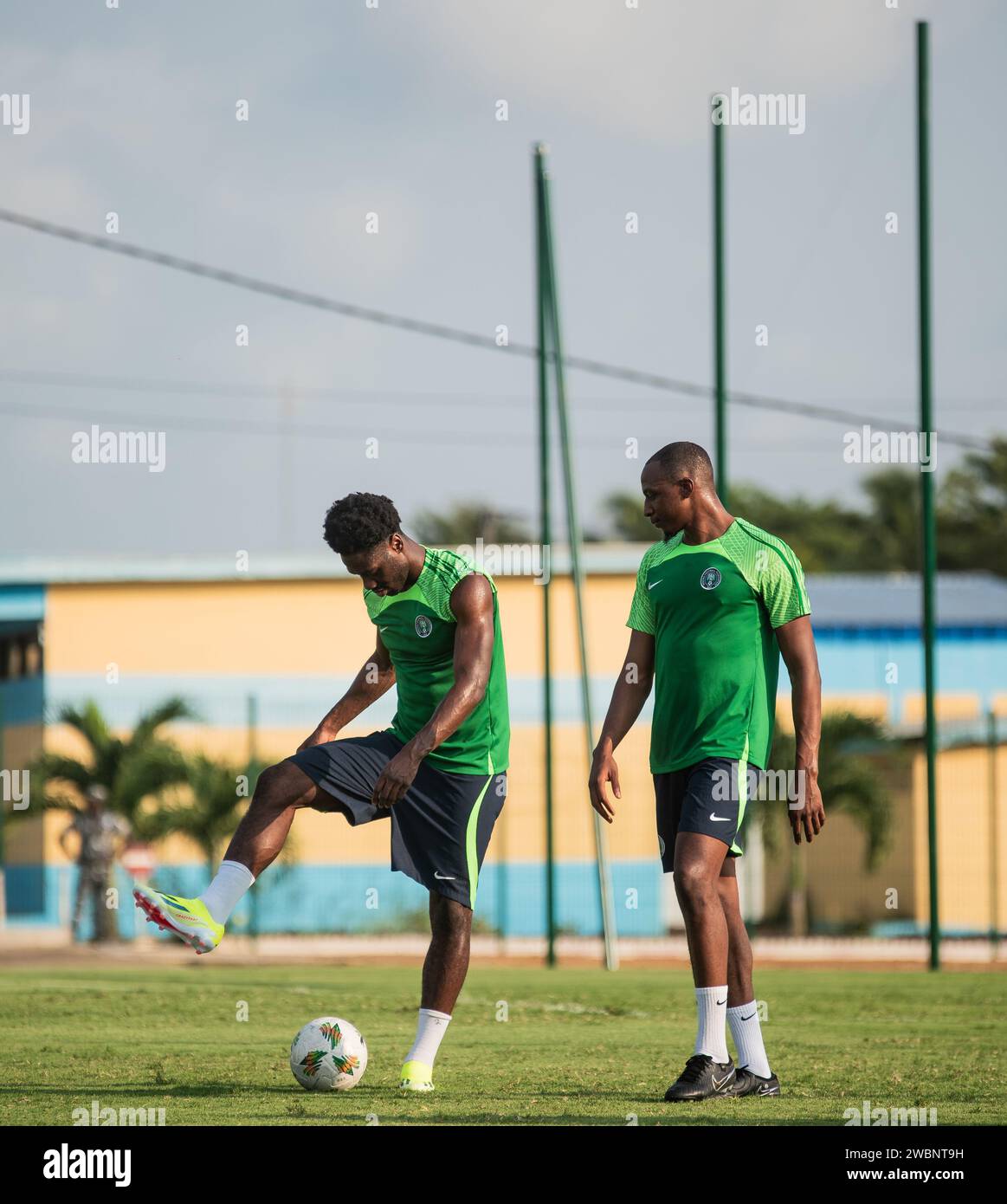 ABIDJAN, IVORY COAST. 11TH JAN 2024. NIGERIA SUPER EAGLES TRAINING ...
