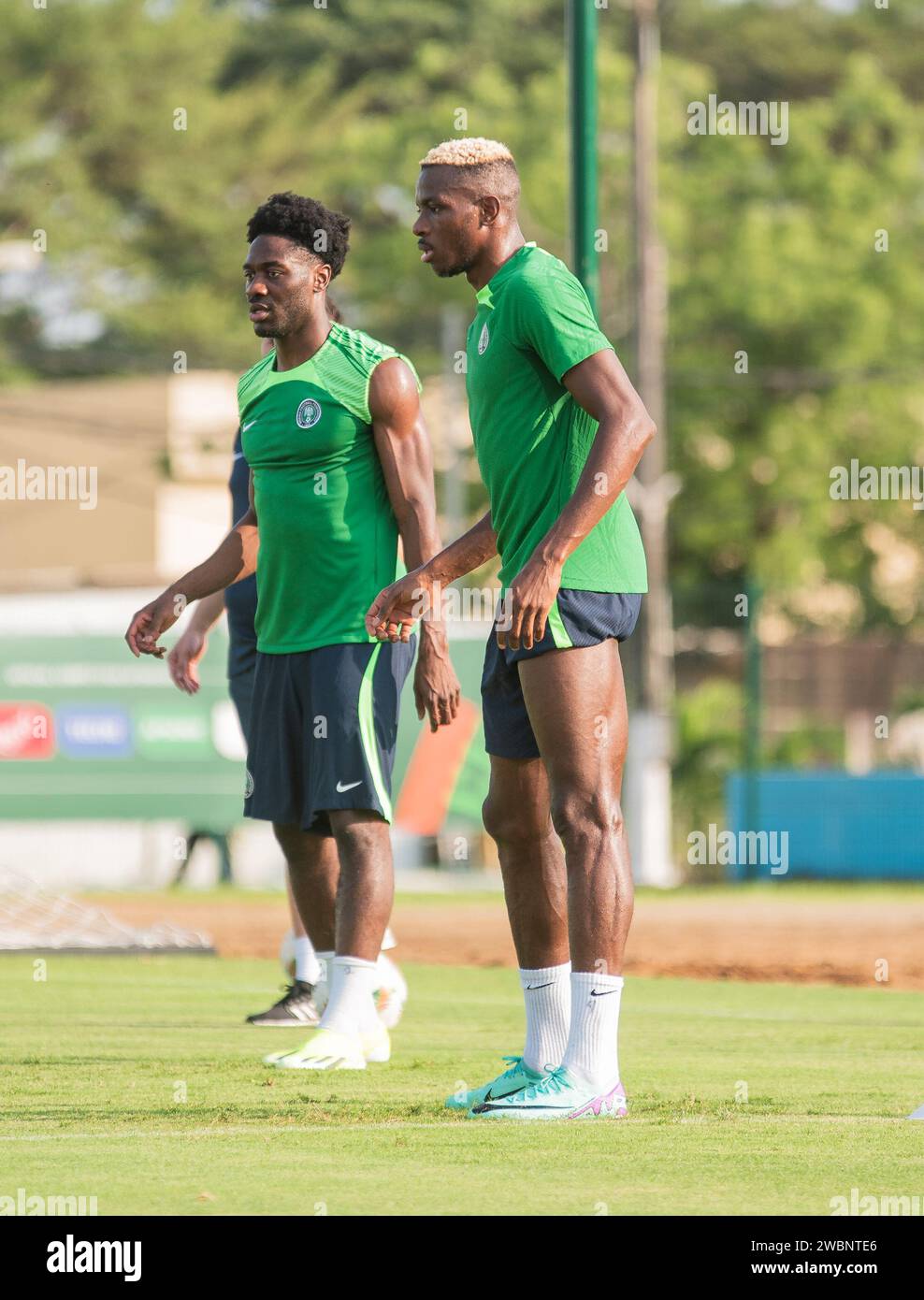 ABIDJAN, IVORY COAST. 11TH JAN 2024. NIGERIA SUPER EAGLES TRAINING ...