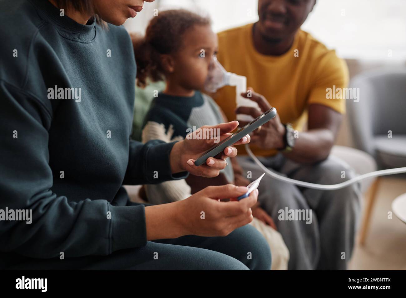 Mother sick child woman hi-res stock photography and images - Alamy