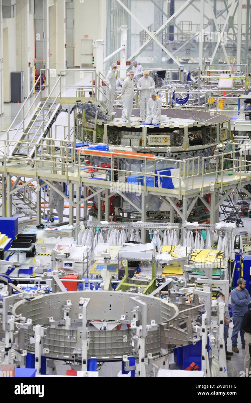 The crew and service module for Artemis I continue preparations for ...