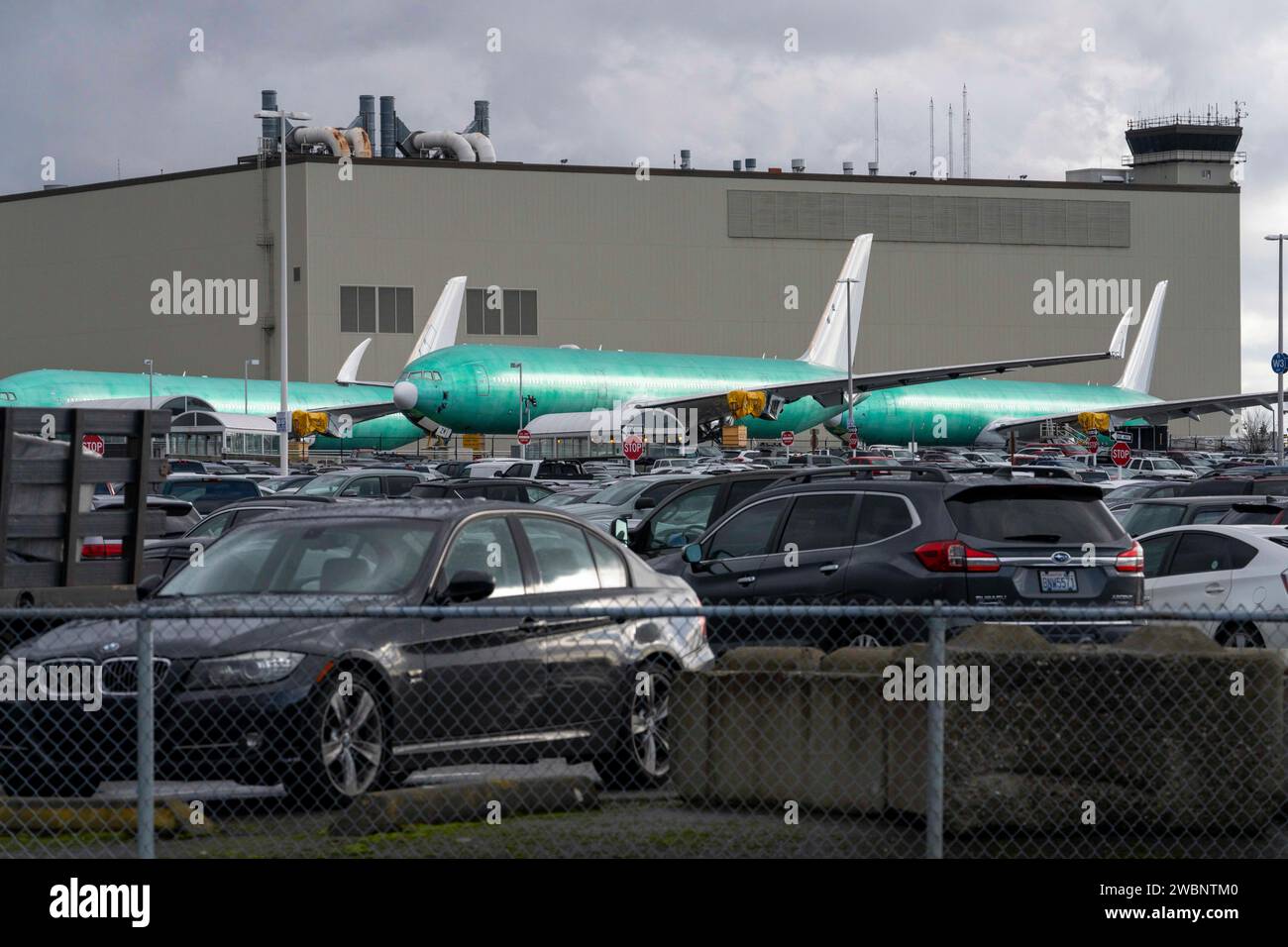 Everett, Washington, USA. 11th Jan, 2024. The Boeing Everett Factory is ...