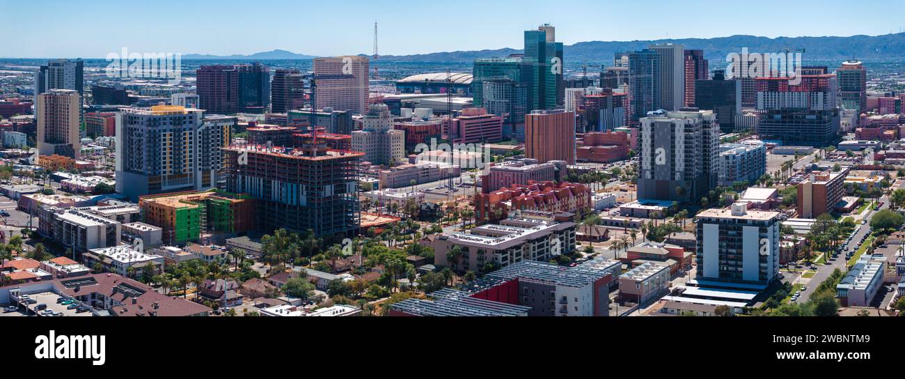 Phoenix city downtown skyline cityscape of Arizona in USA Stock Photo ...