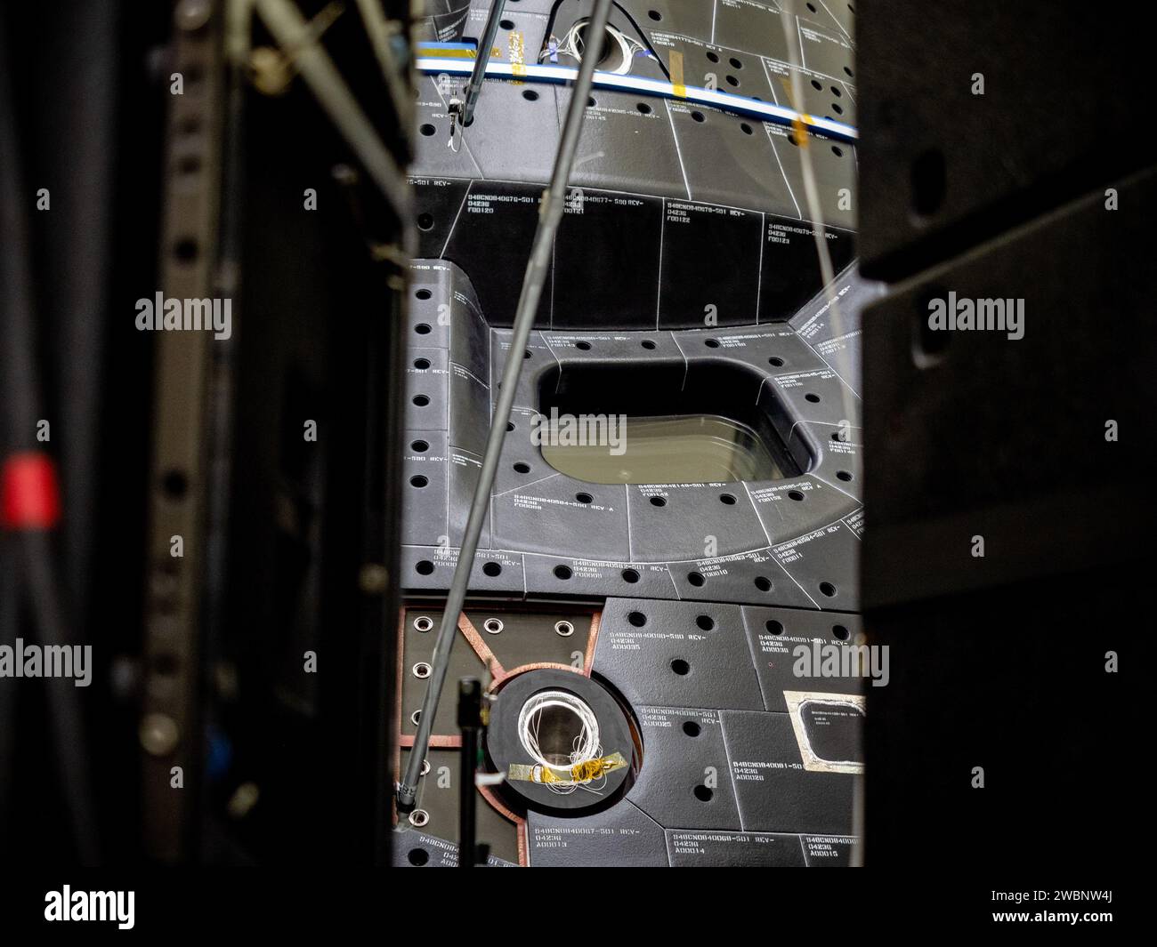 The Orion crew module for Artemis I, shown here on May 2, 2019 ...