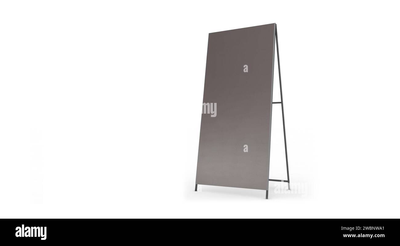 mockup Signage 3d rendering. graphic design mockup Stock Photo - Alamy