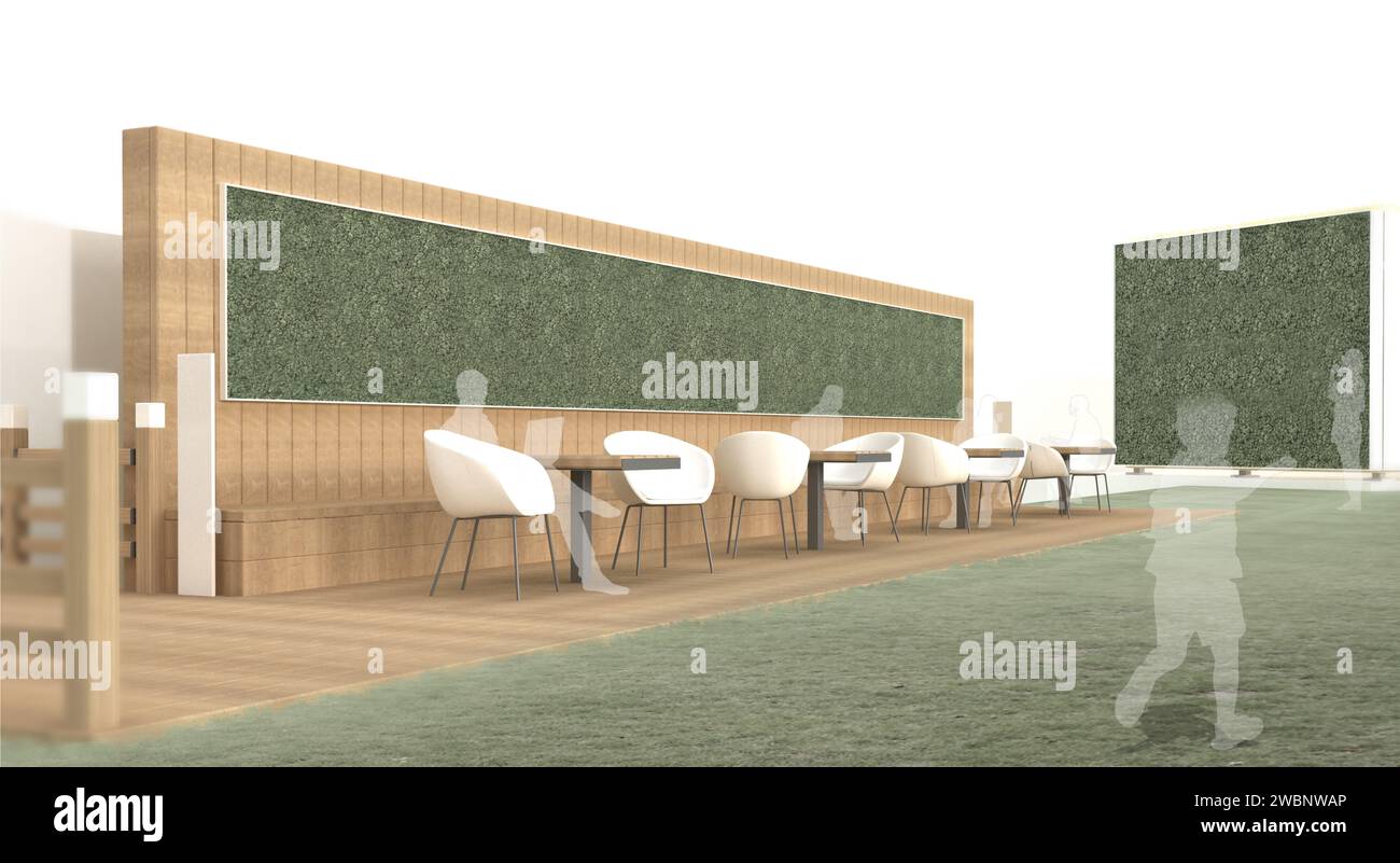 mockup Signage 3d rendering. graphic design mockup Stock Photo - Alamy