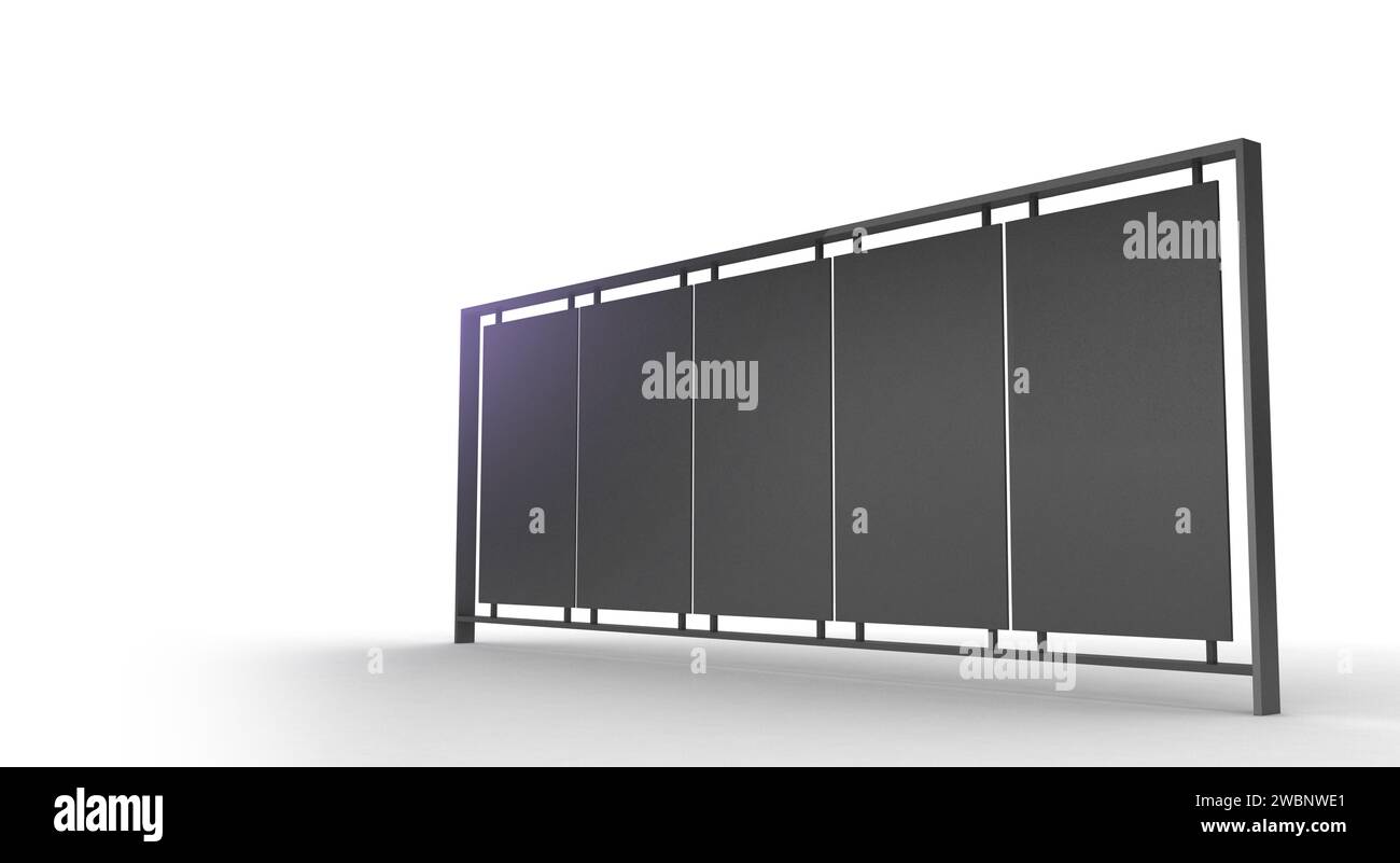 mockup Signage 3d rendering. graphic design mockup Stock Photo - Alamy