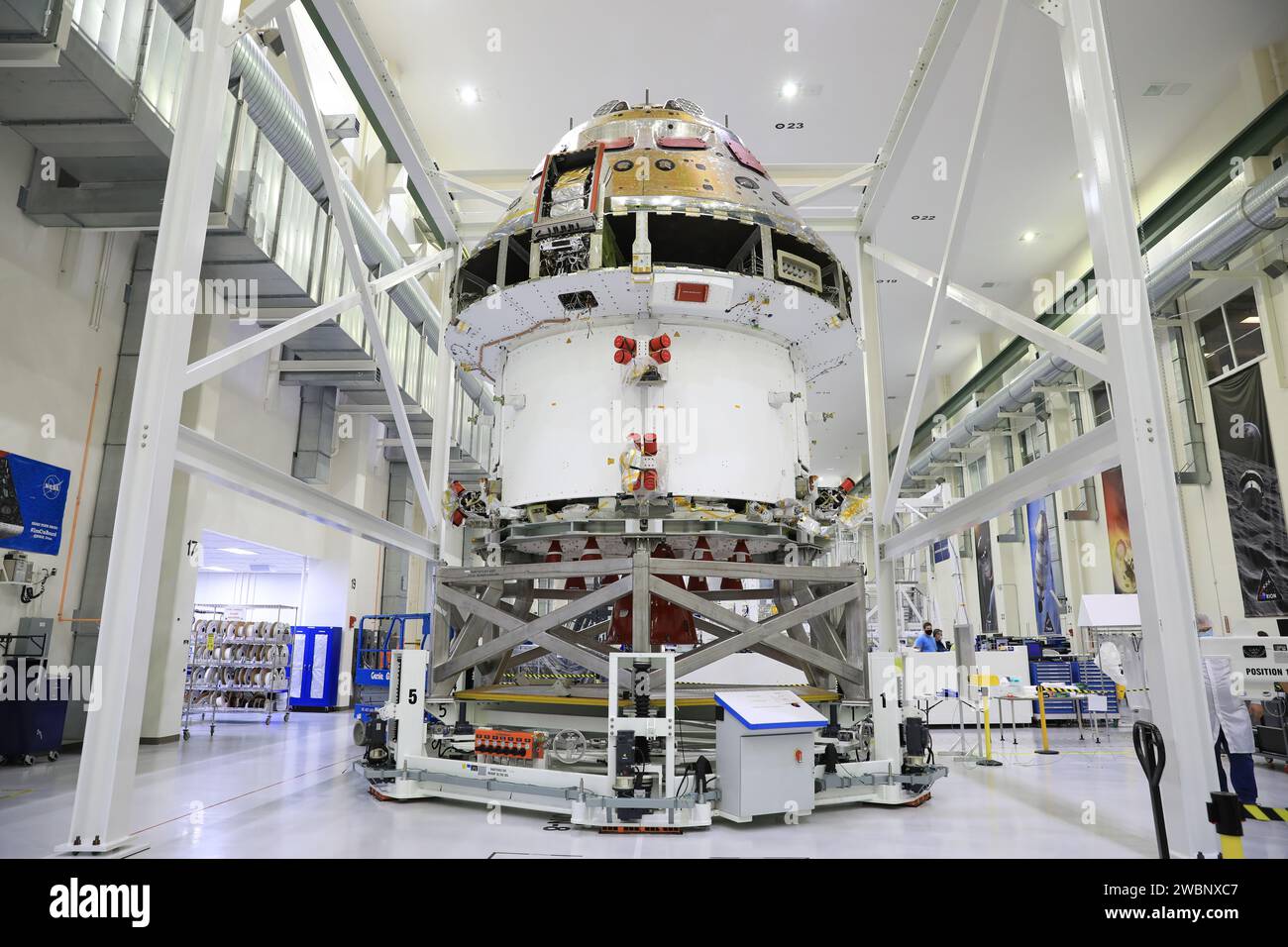 The Artemis I Orion spacecraft features the Crew Module, Service Module ...